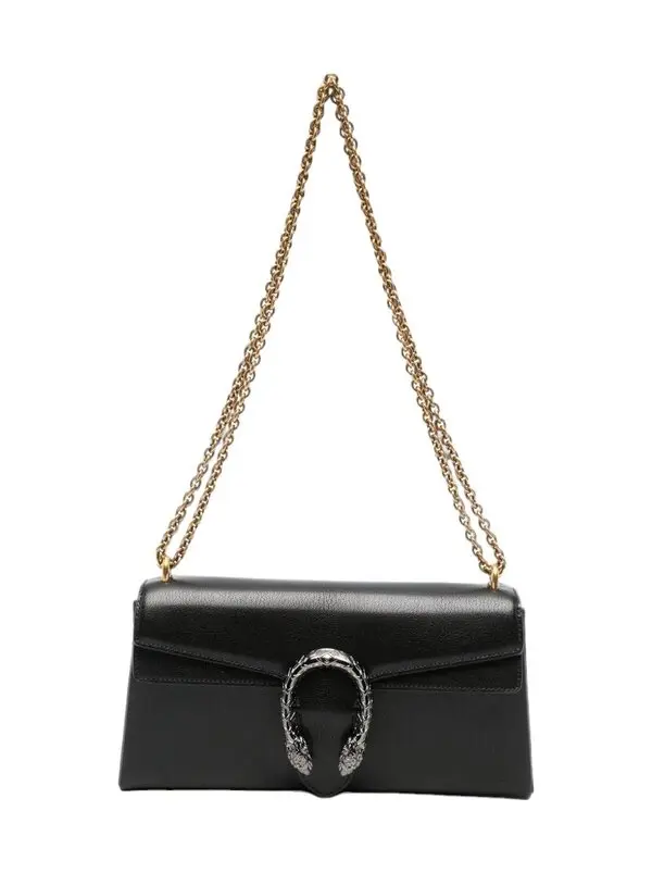 Gucci Dionysus Leather Shoulder Bag - Black