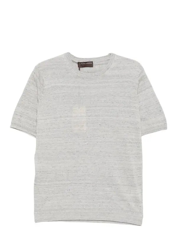 FILIPPO DE LAURENTIIS Short Sleeve T-shirt - Grey