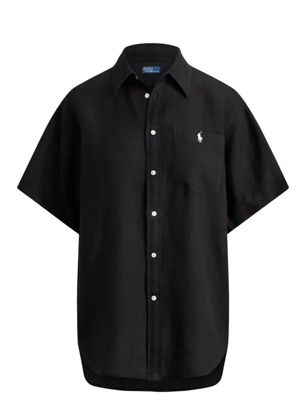 Polo Ralph Lauren Embroidered Logo Shirt - Black