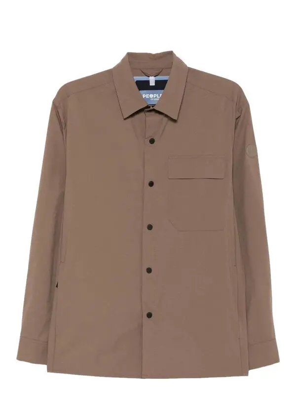 PEOPLE OF SHIBUYA Marioka Overshirt - Brown