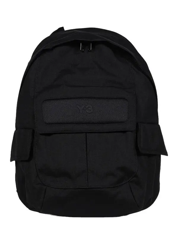 Y3 Logo Nylon Backpack - Black