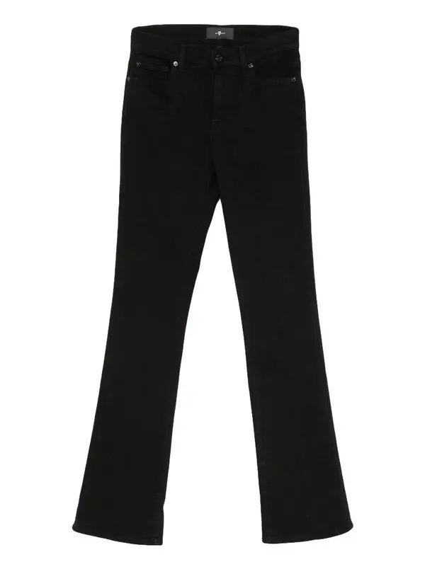7 For All Mankind Bootcut Denim Jeans - Black