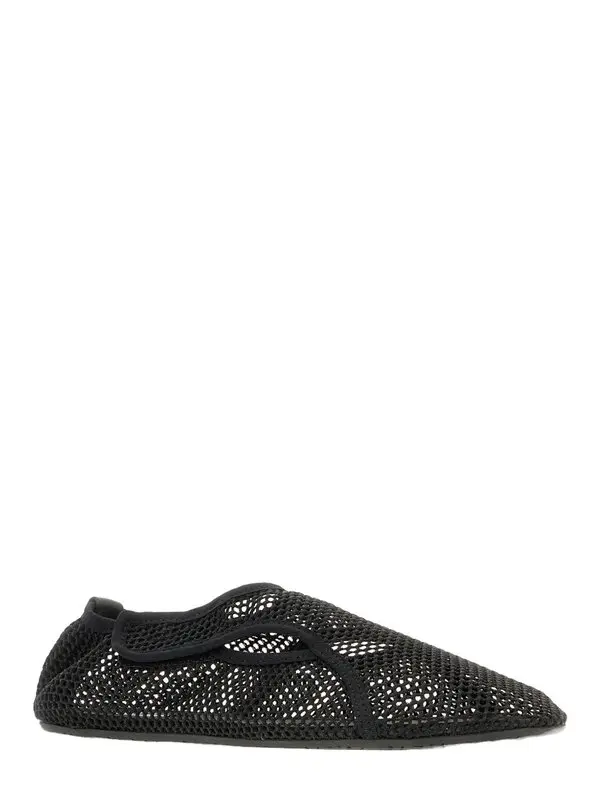 Alaïa Fishnet Ballet Flats - Black