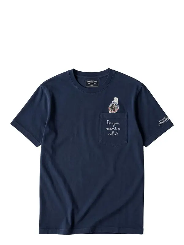 MC2 SAINT BARTH T-shirt With Embroidery - Blue