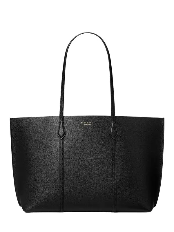 Tory Burch Perry Medium Leather Tote - Black