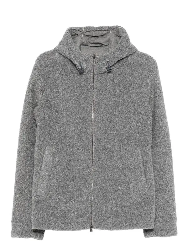 Herno Fleece Blouson Jacket With Bouclé Effect - Grey
