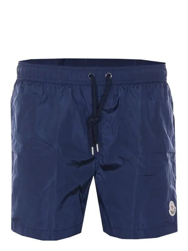 Moncler Logo Swim Shorts - Blue
