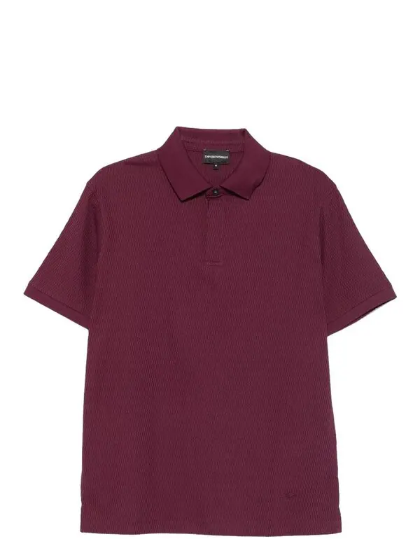 Emporio Armani Cotton Polo Shirt - Red