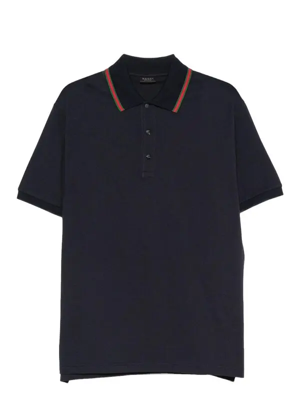 Gucci Cotton Polo Shirt - Blue