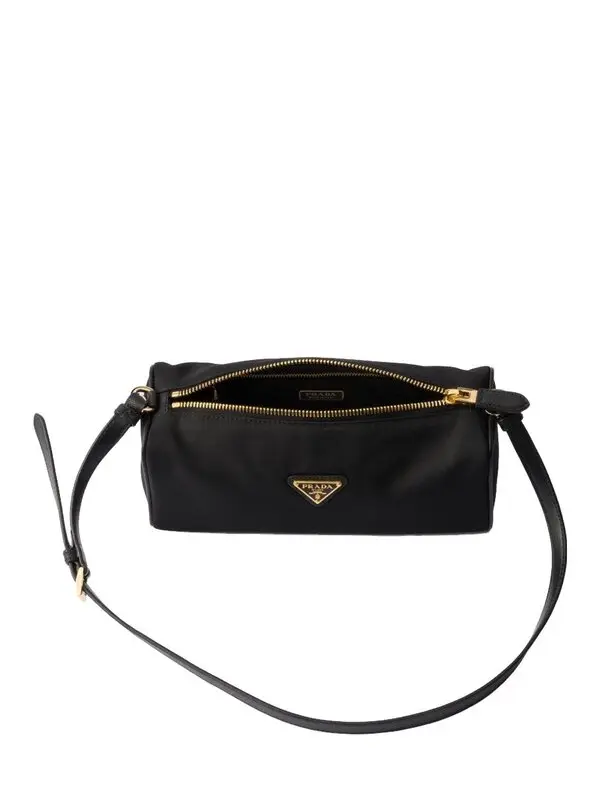 Prada Re-nylon And Saffiano Mini Bag - Black