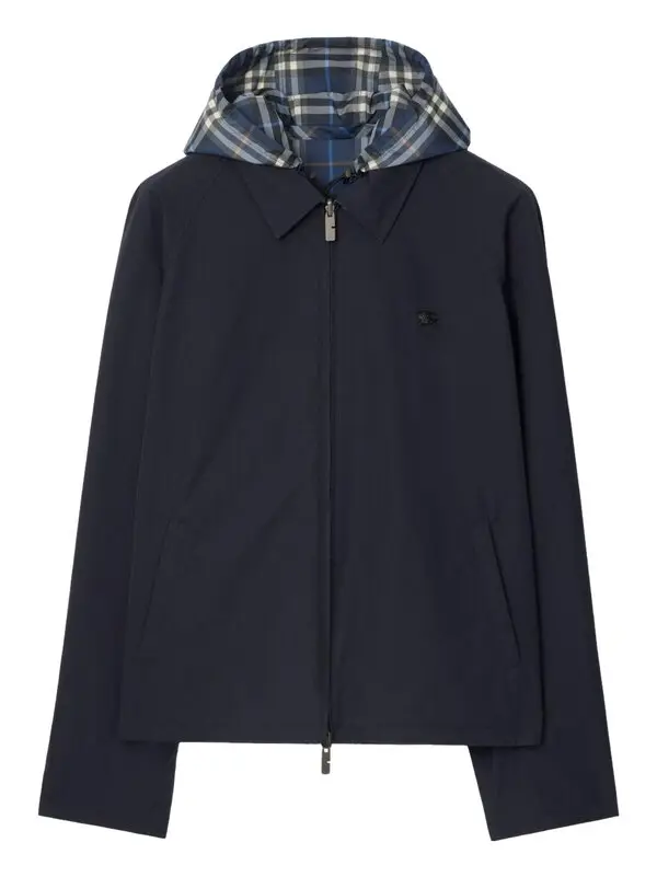 Burberry Reversible Check Blouson Jacket - Blue