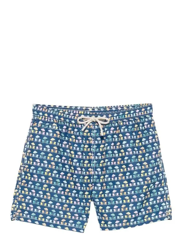 MC2 SAINT BARTH Printed Boxer Shorts - Blue