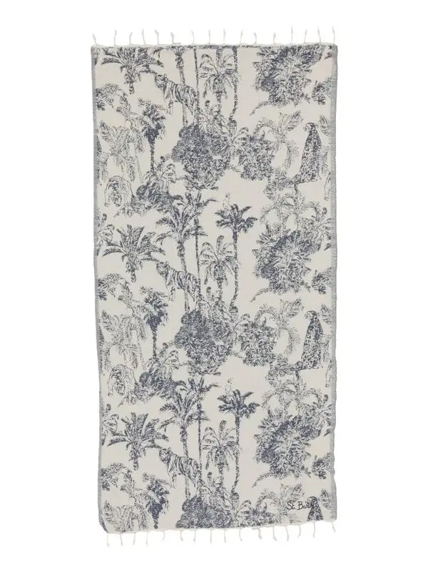 MC2 SAINT BARTH Fouta Beach Towel - Blue