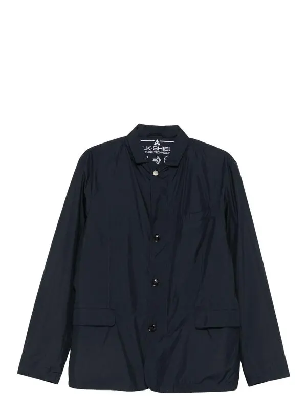 HESKIMO Overshirt With Logo - Blue
