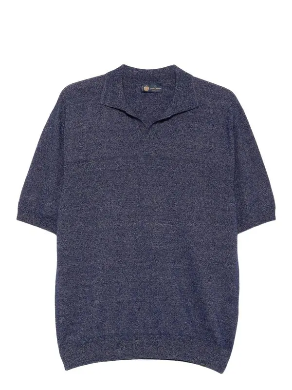 Paul & Shark Knitted Polo Shirt - Blue