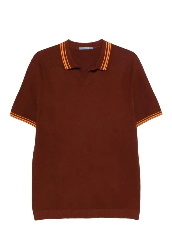 PEOPLE OF SHIBUYA Koi Polo Shirt - Orange