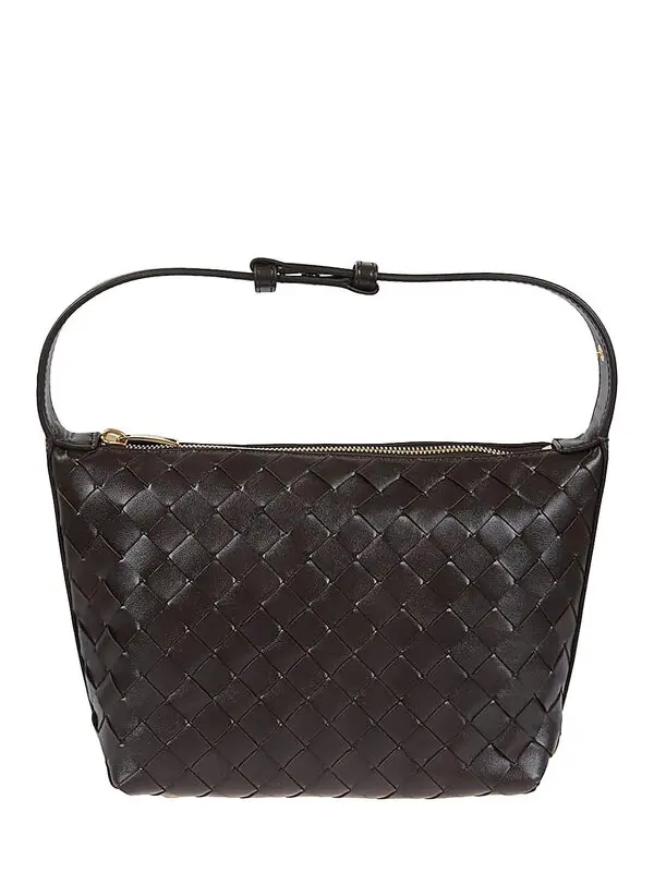 Bottega Veneta Wallace Mini Leather Handbag - Brown