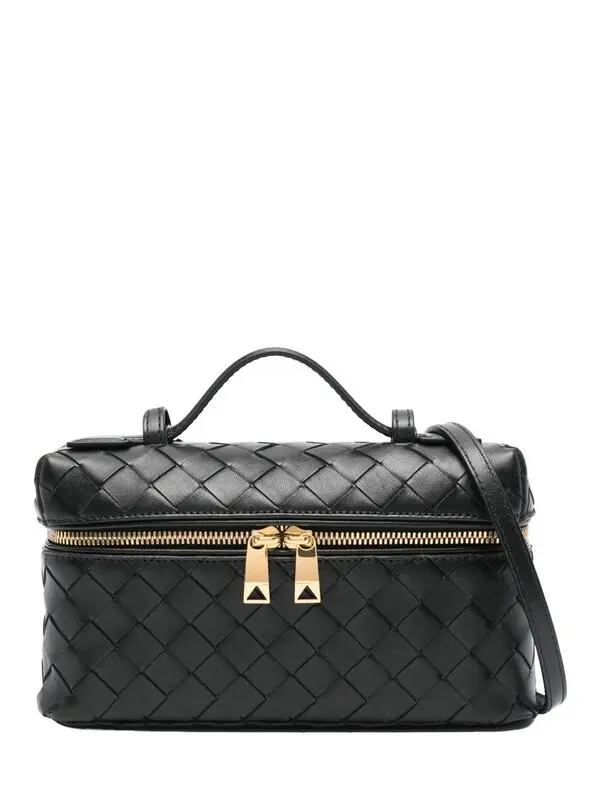Bottega Veneta Bang Bang Leather Vanity Case - Black