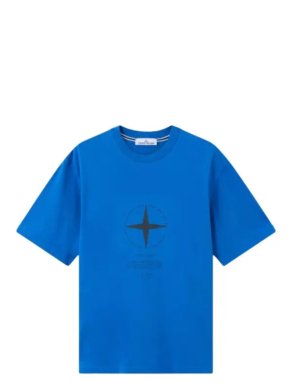 Stone Island Logo T-shirt - Blue
