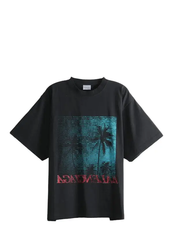 Balenciaga Printed T-shirt - Black