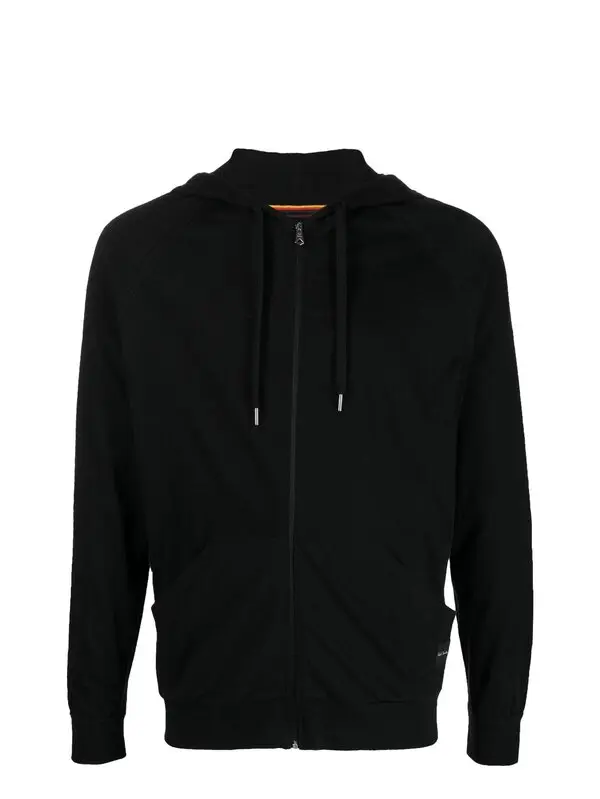 Paul Smith Signature Stripe Cotton Hoodie - Black