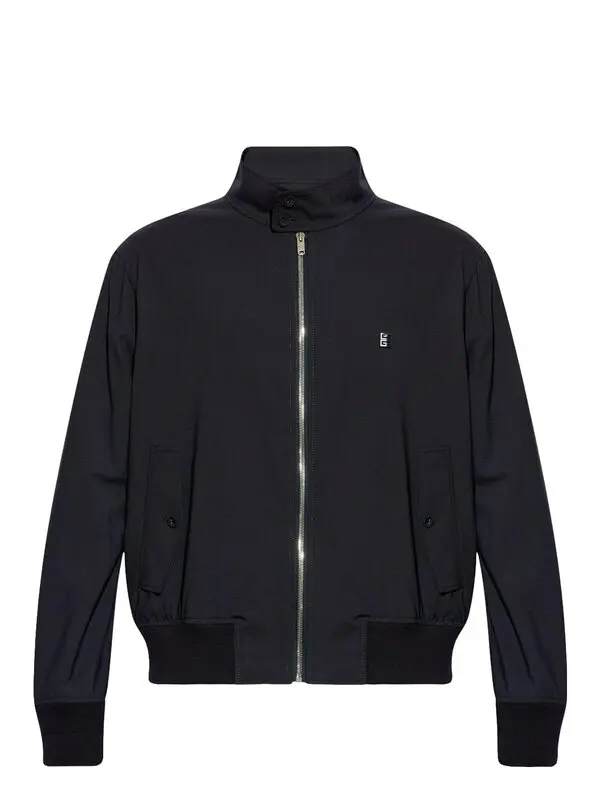 Givenchy Logo Zip-up Jacket - Blue