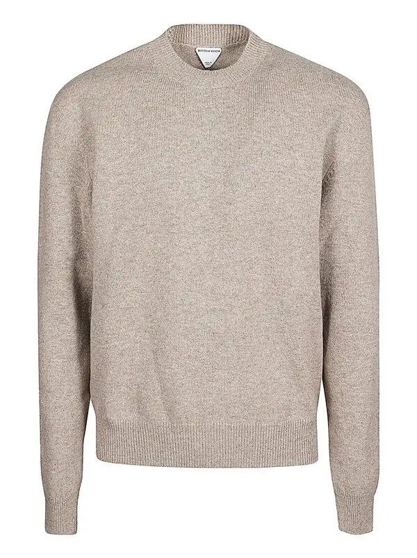 Bottega Veneta Sand Cashmere Blend Sweater - Beige