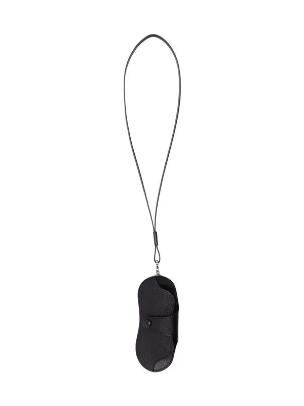 VALEXTRA Crossbody Glasses Case - Black