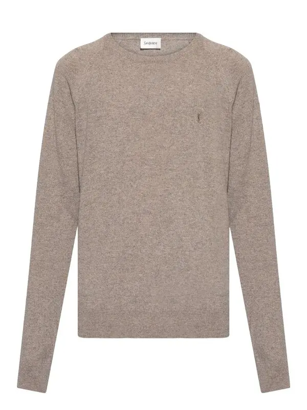 Saint Laurent Cashmere Crewneck Jumper - Grey