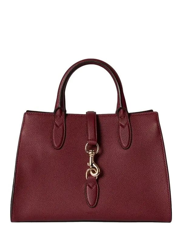 Gucci Jackie Medium Leather Handbag - Red