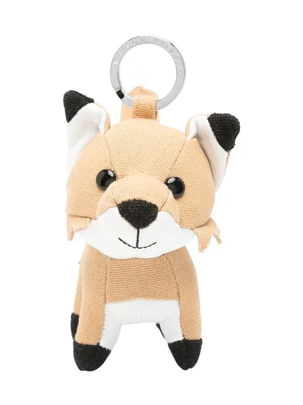 Maison Kitsuné Fox Bag Charm - Beige