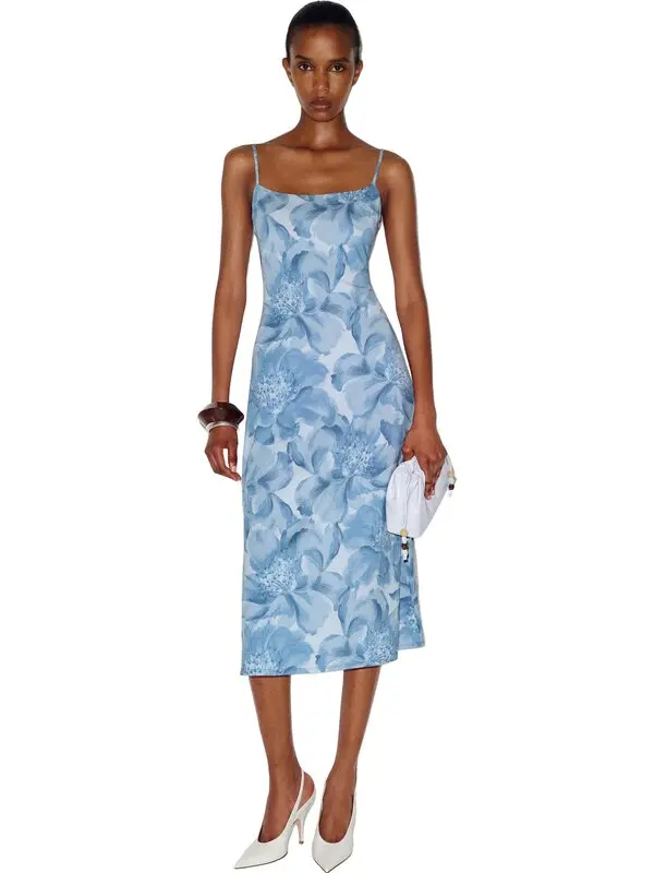 REFORMATION Lavinia Knit Dress - Blue