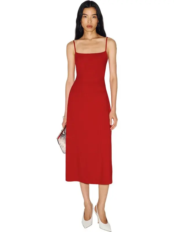 REFORMATION Lavinia Knit Dress - Red