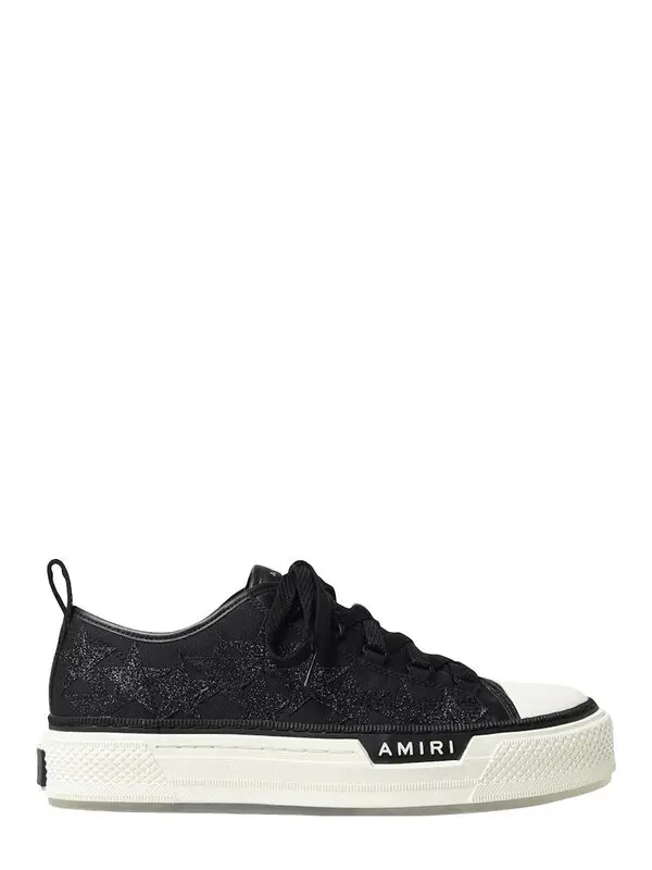 Amiri Glitter Star Low Top Sneakers - Black
