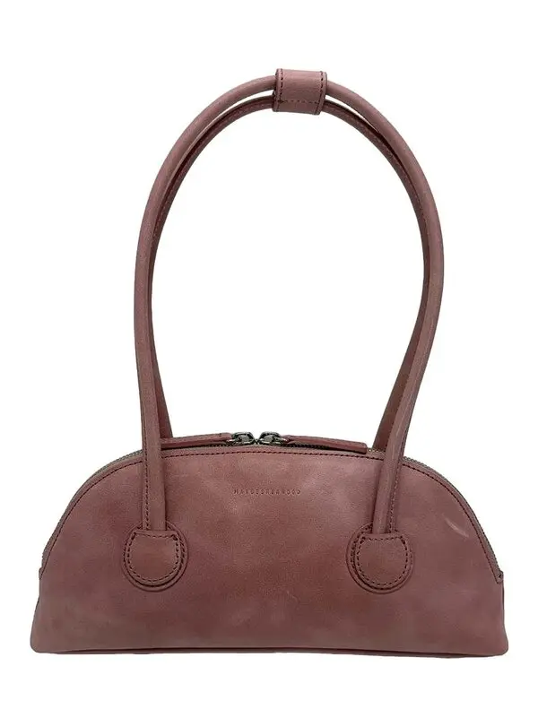 MARGESHERWOOD Bessette Leather Shoulder Bag - Tea Rose Pull-up