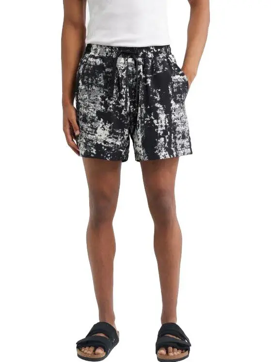RIZORT Jason Elastic Waist Shorts - Black