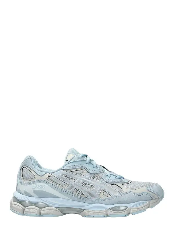 Asics Gel-nyc Suede And Mesh Sneakers With Gel Technology - Gnawed Blue