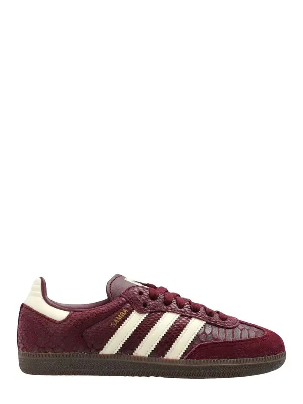 ADIDAS ORIGINALS Samba Og Sneakers With Python Print Detail - Red