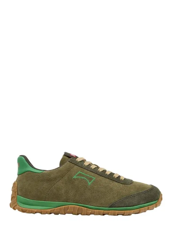 Camper Two-tone Drift Walk Suede Sneakers With Vibram Sole - Green
