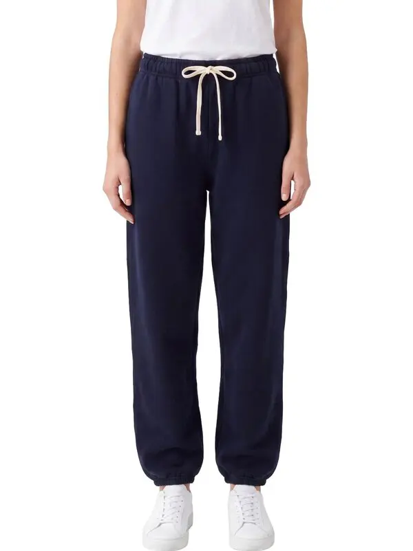 Polo Ralph Lauren Straight-leg Cotton Jogging Trousers With Embroidered Logo - Blue