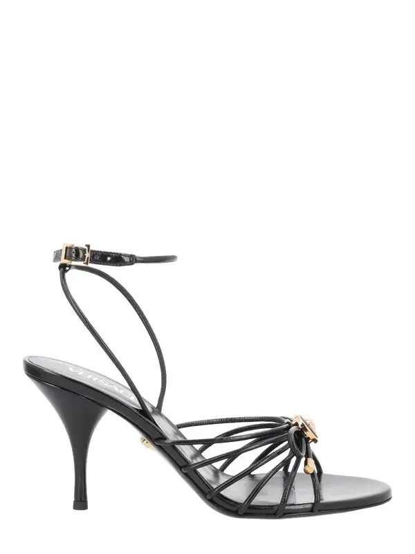 Versace Heeled Sandals - Black