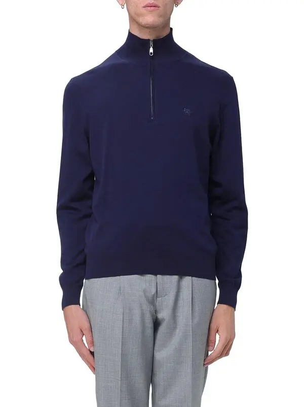 Etro Quarter Zip Sweater - Blue