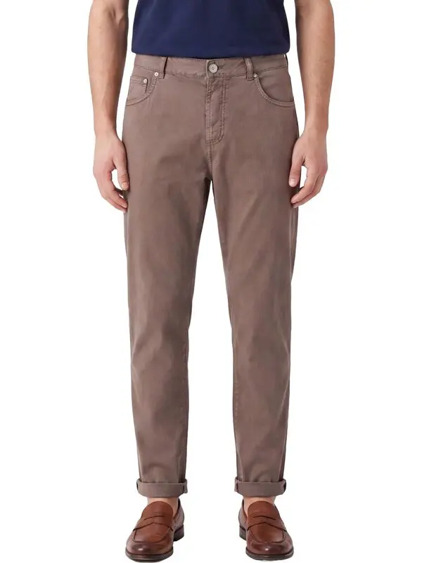 Brunello Cucinelli Straight Leg Jeans - Brown