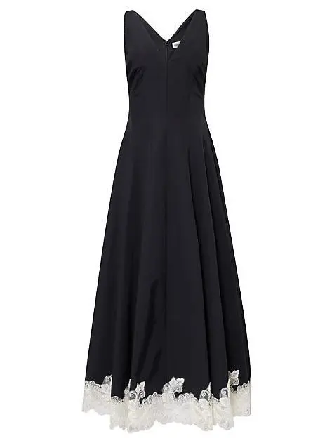 Simkhai Lace-trim Midi Dress - Black Multi