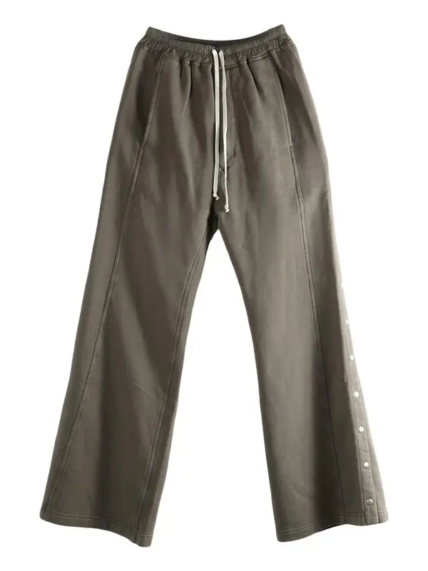 Rick Owens Wide Leg Button Detailed Pants - Brown