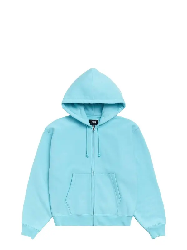 StÜssy Basic Diamond Zip Hood - Blue