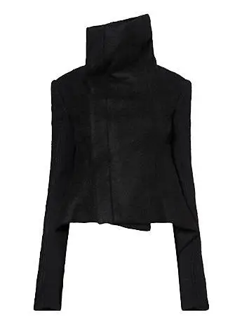 Rick Owens Naska Buttoned Wool-blend Jacket - Black