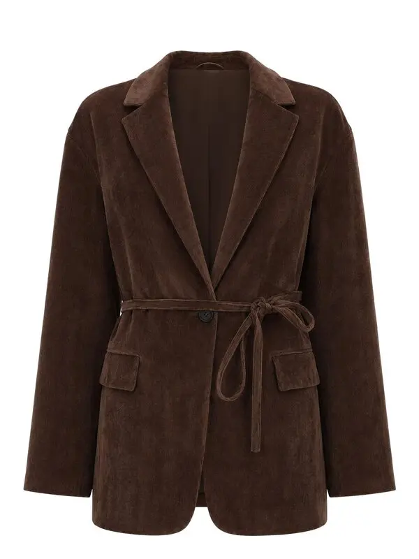 Brunello Cucinelli Viscose And Cashmere Jacket - Brown