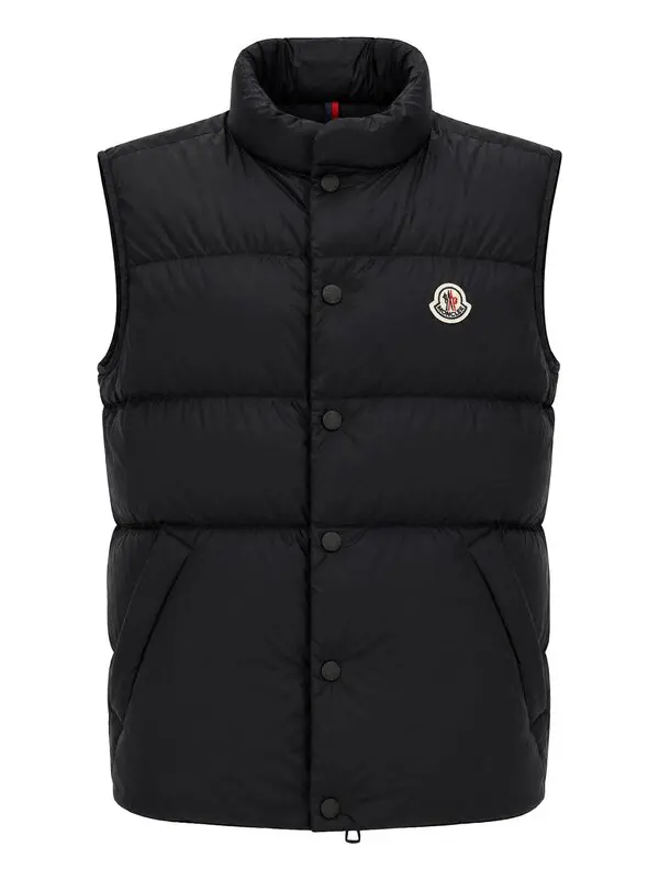 Moncler Quilted Padded Gilet - Black