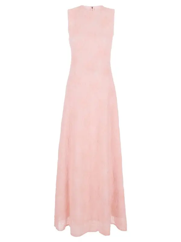 ROTATE BY BIRGER CHRISTENSEN Long Dress With Floral Pattern - Rosa